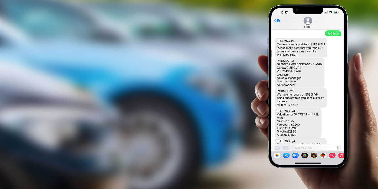mytextcheck - vehicle theft and write-off check by text sms
